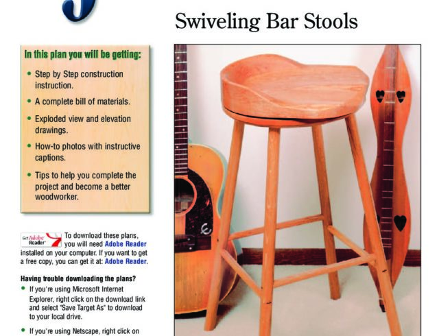 WJ031 Swiveling Bar Stools - Woodworking | Blog | Videos | Plans | How To