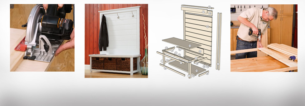 entry bench banner - Woodworking | Blog | Videos | Plans | How To