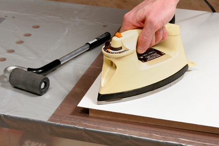 How to Apply Plastic Laminate | Contact Cement | Woodworking